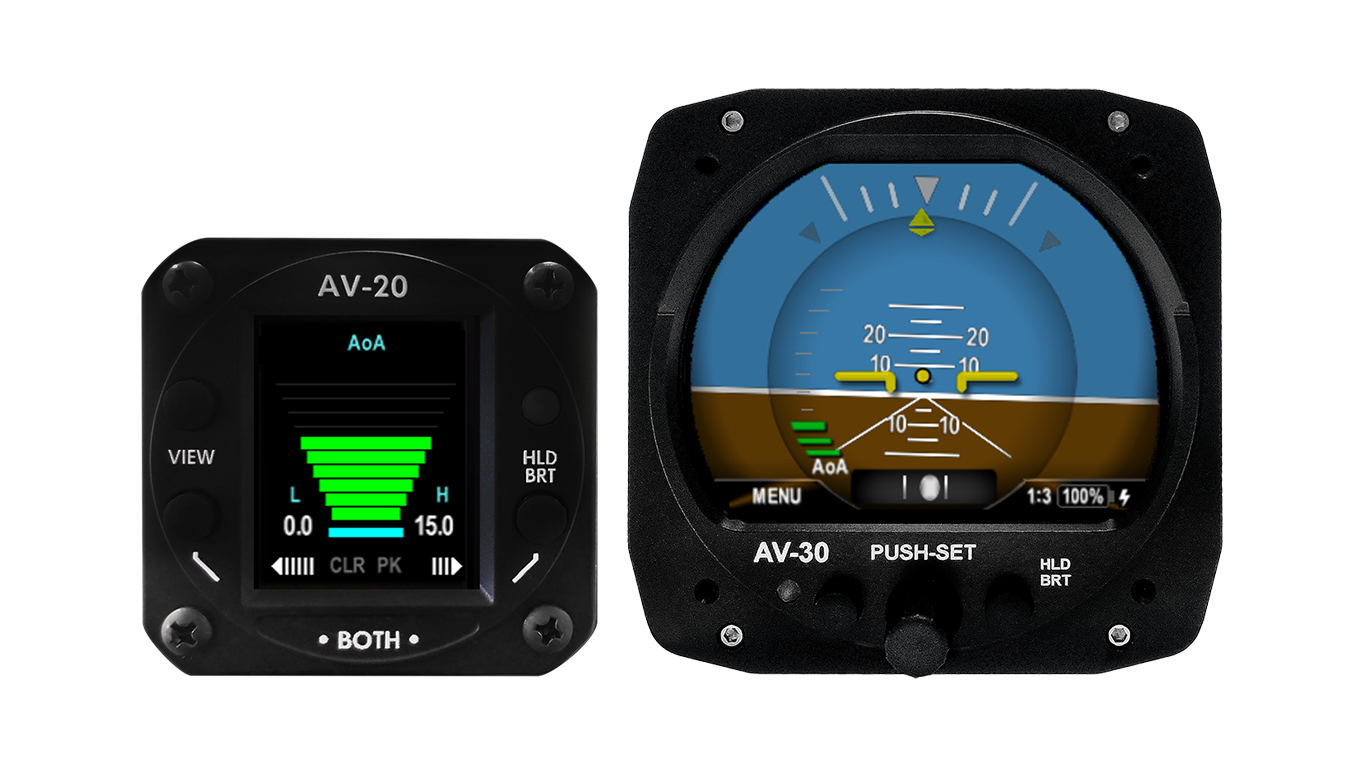 AV-20-S | Clock, Angle of Attack, and Airspeed Indicator